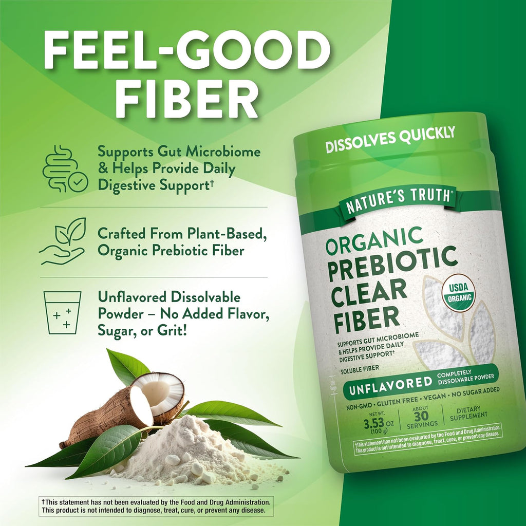 fiber powder for daily digestive support