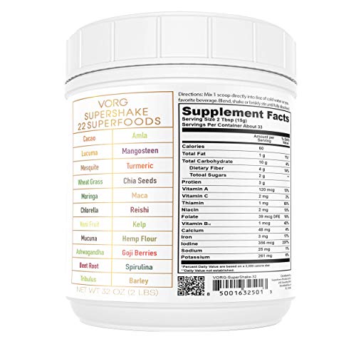 fiber-rich blended vitamin mix