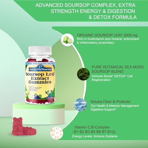 fiber-rich soursop gummies for health