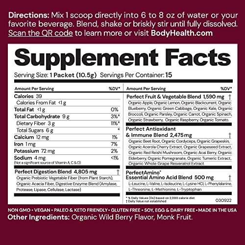 fiber-rich superfood powder for digestion