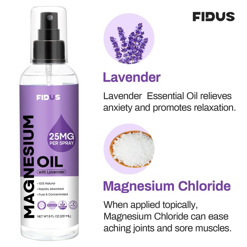 Fidus magnesium oil for restful sleep