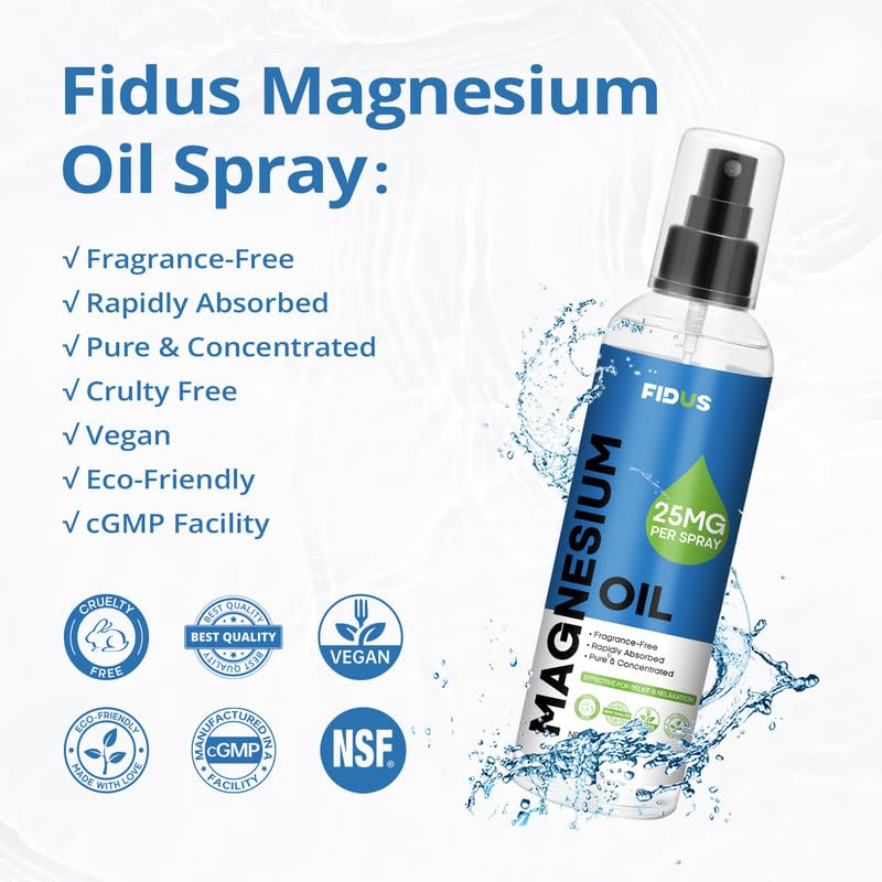 Fidus magnesium spray for daily wellness