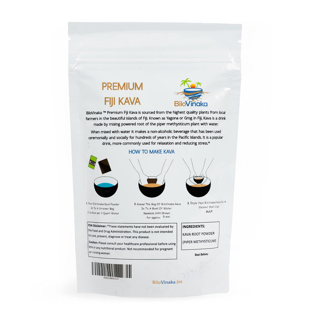 Fijian grown kava kava supplement