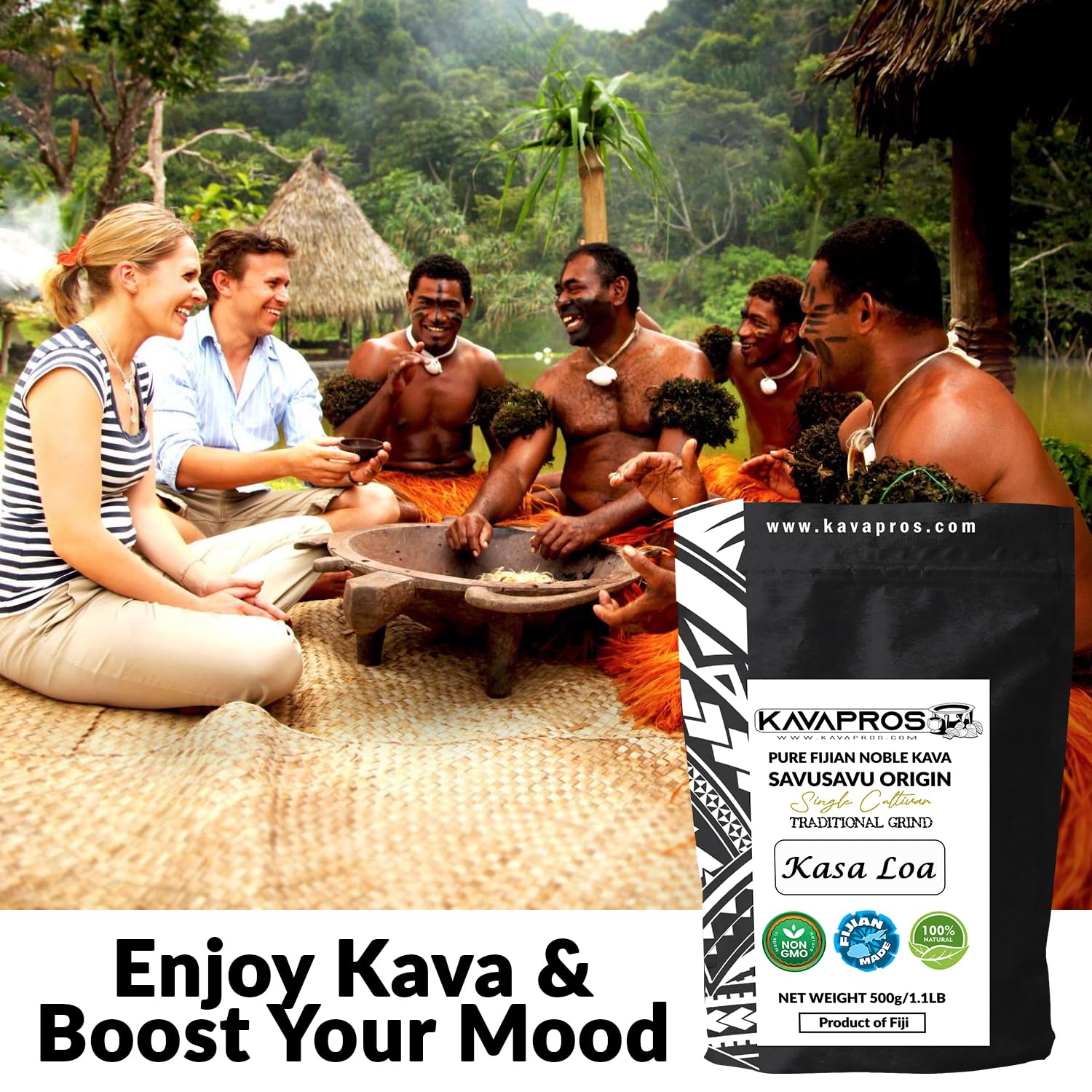 Fijian kava kava for calmness