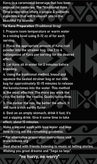 Fijian noble kava kava quality