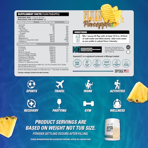 Fijian pineapple electrolyte drink mix