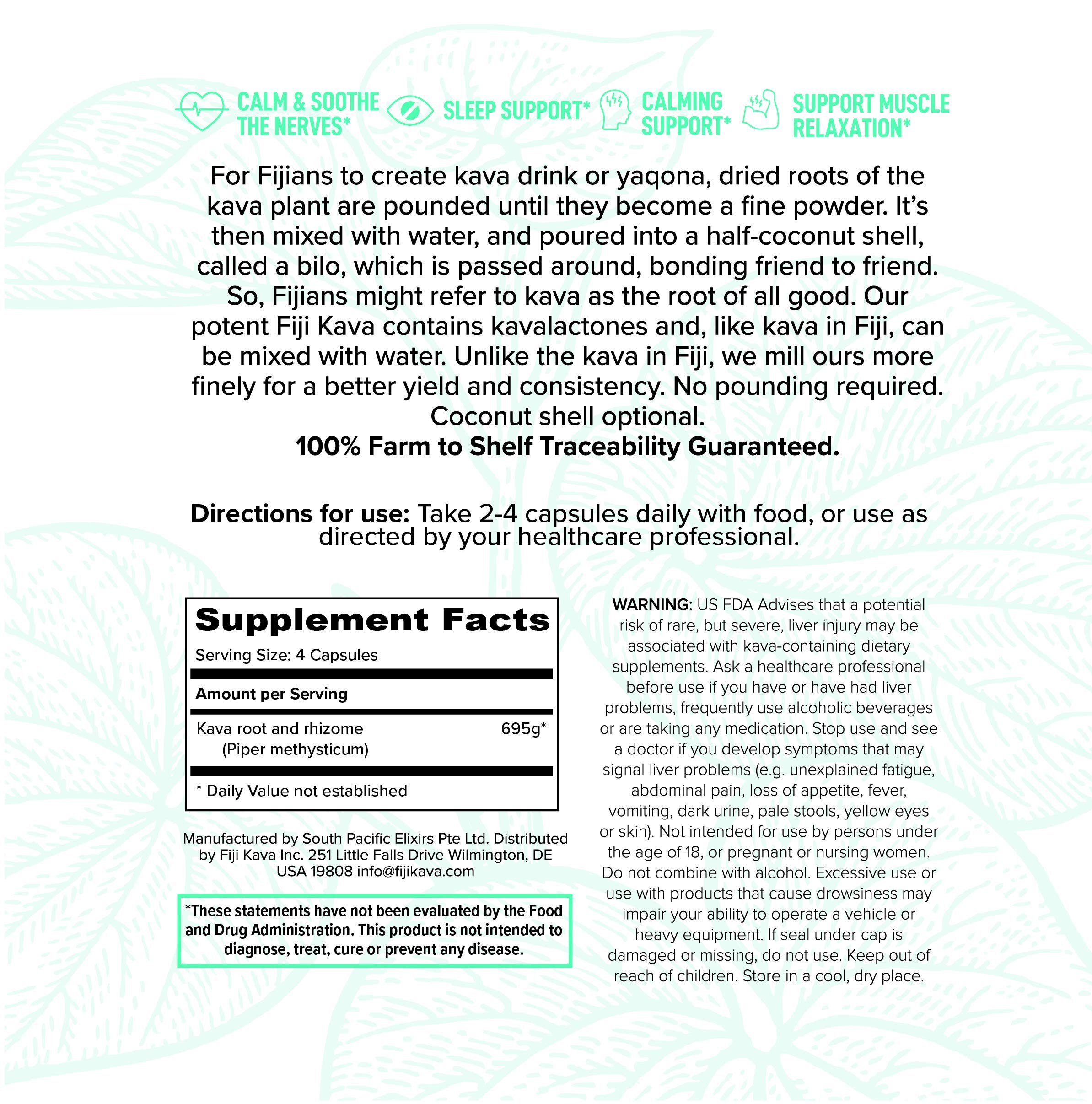 FijiKava kava kava root powder