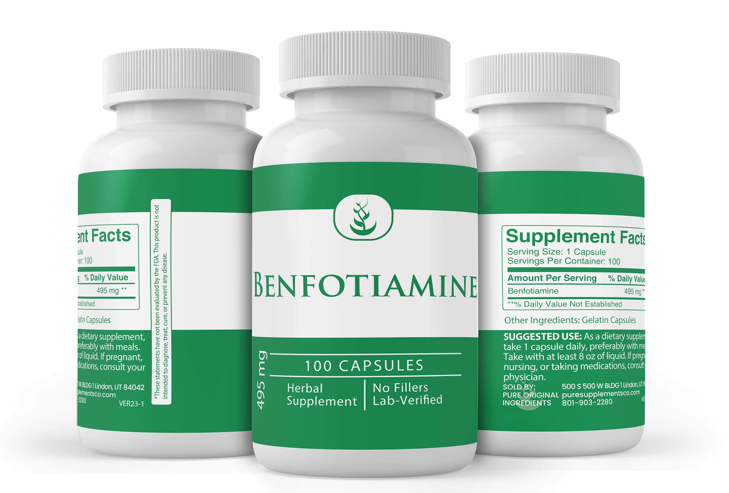 filler-free benfotiamine for daily use