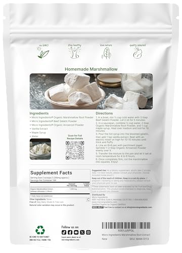 filler free marshmallow root for health
