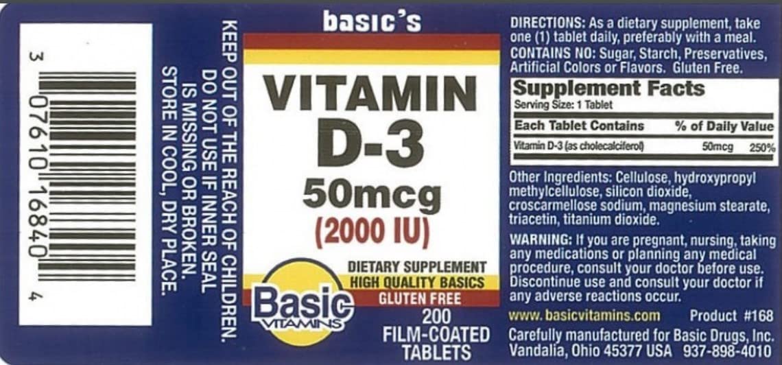 film-coated vitamin D for easy swallowing