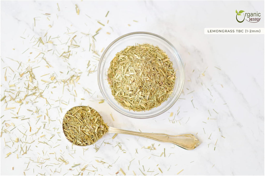 fine cut lemongrass for herbal infusions