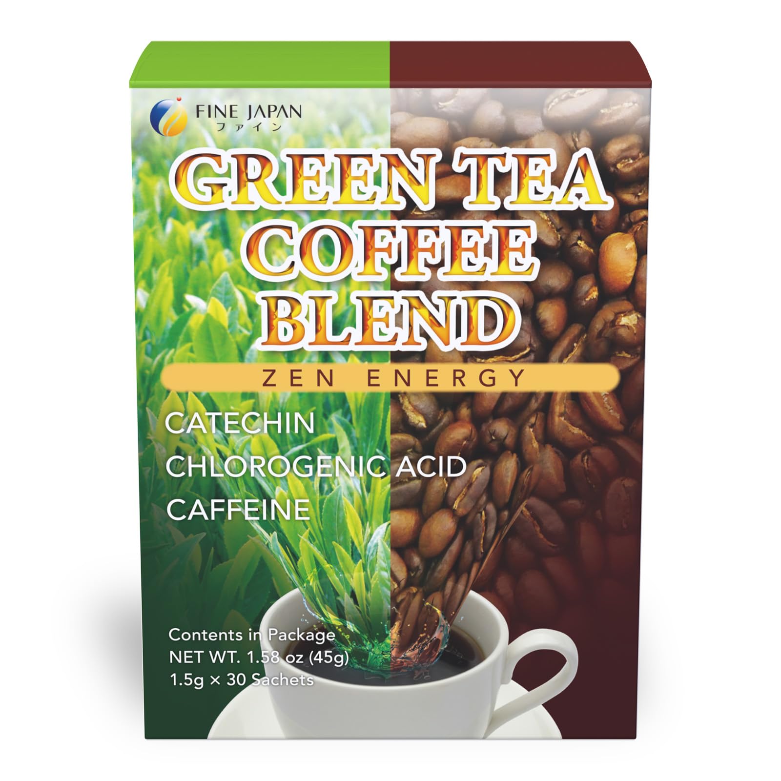 FINE JAPAN green tea coffee blend