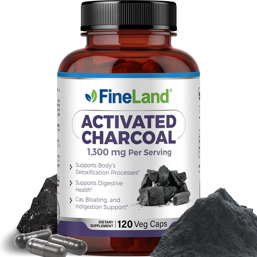 FineLand activated charcoal capsules for digestion