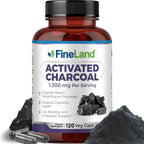 FineLand activated charcoal capsules for digestion