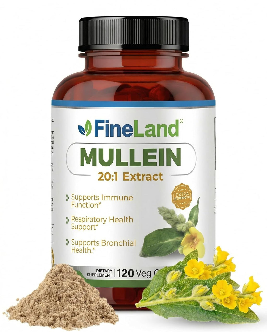 FineLand Mullein Extract vegan capsules
