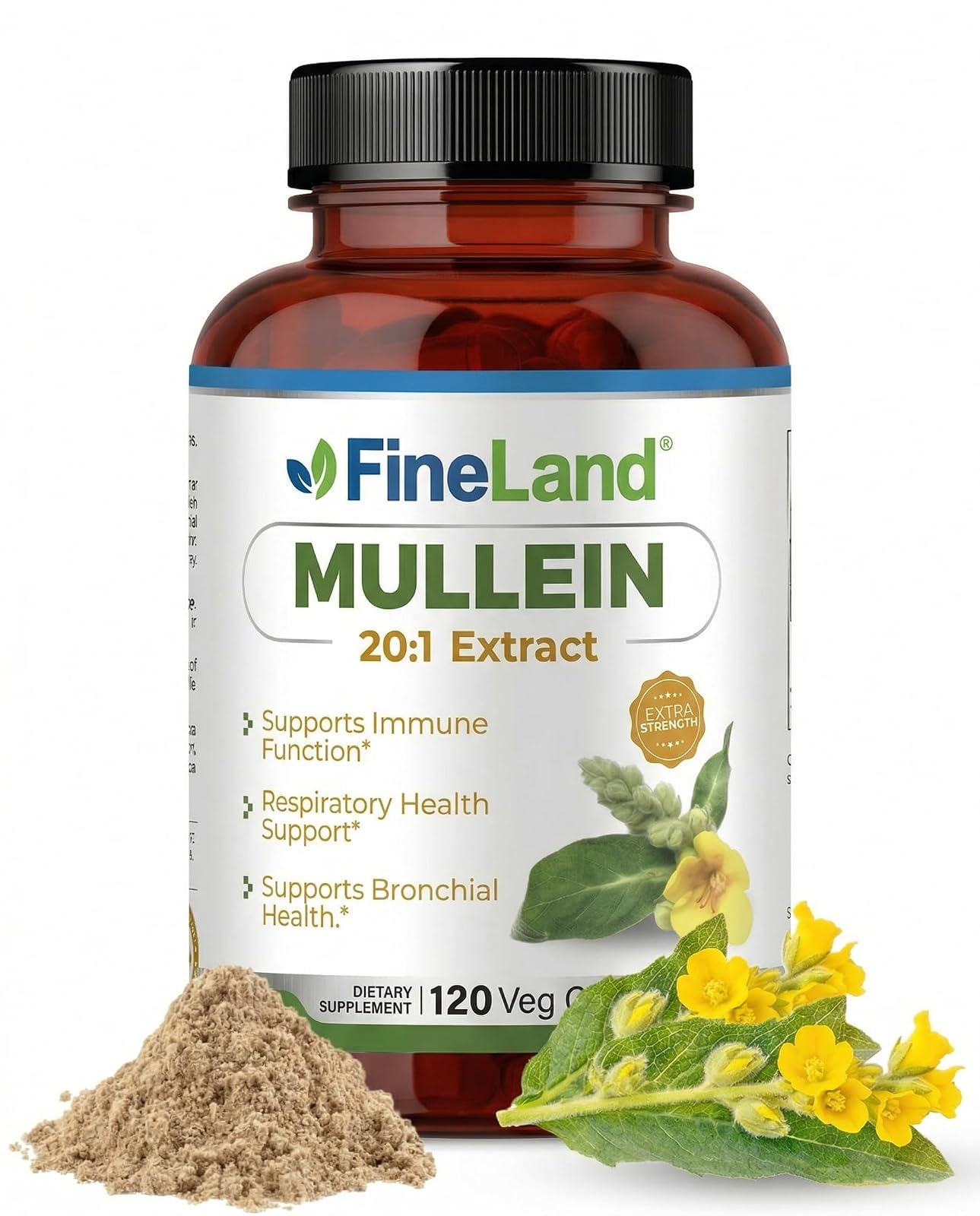 FineLand Mullein Extract vegan capsules
