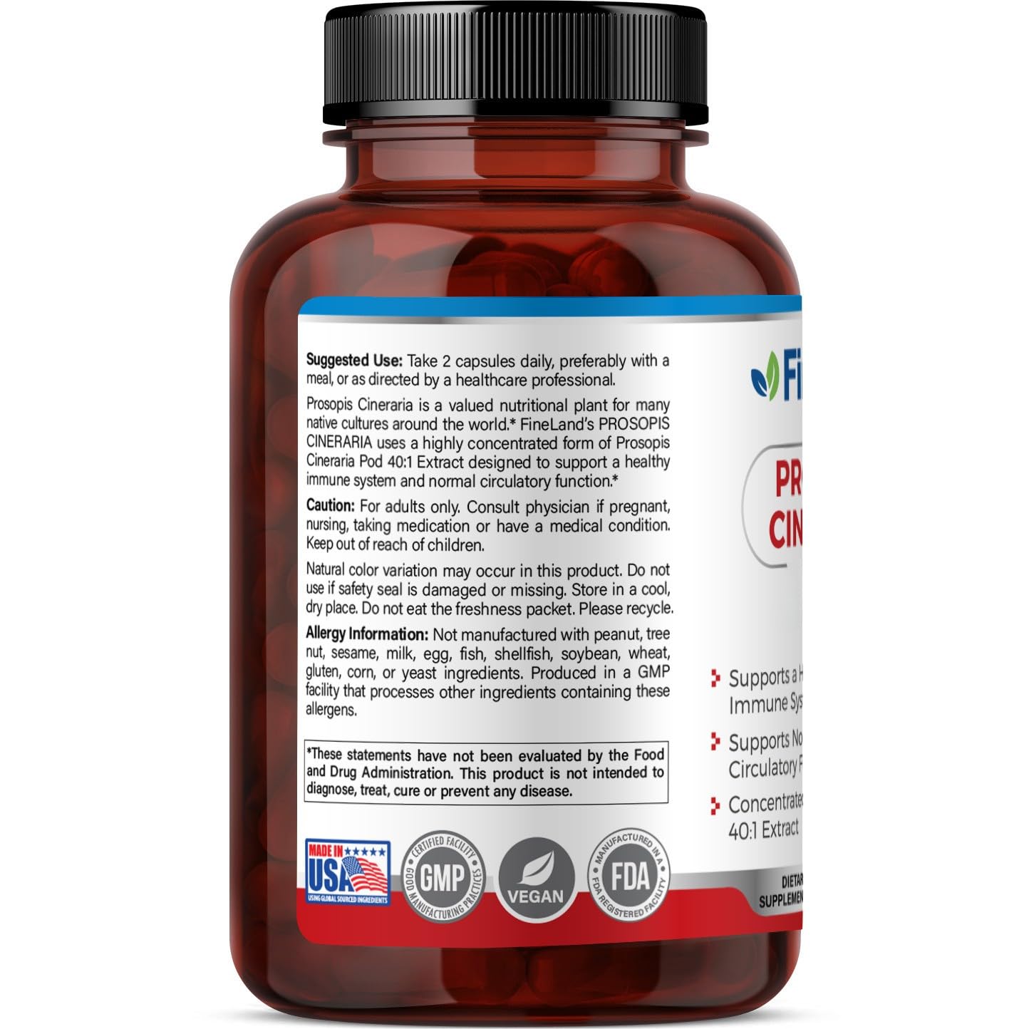 FineLand Prosopis for cardiovascular support