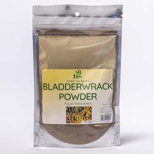 Finely ground bladderwrack for smoothies