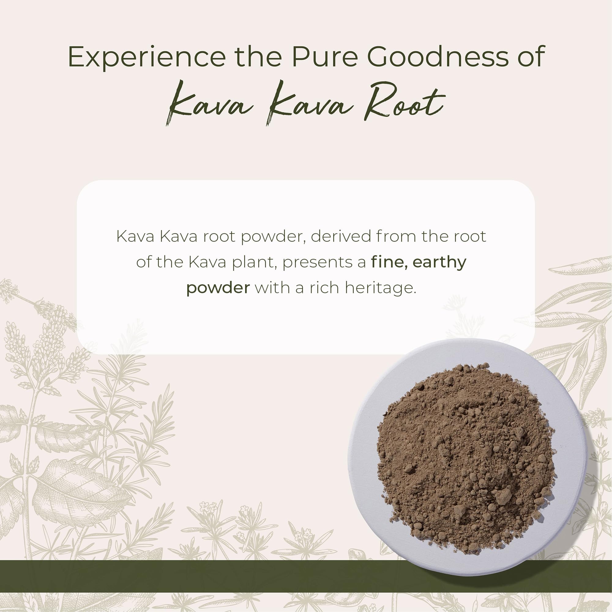 finely ground kava kava herb