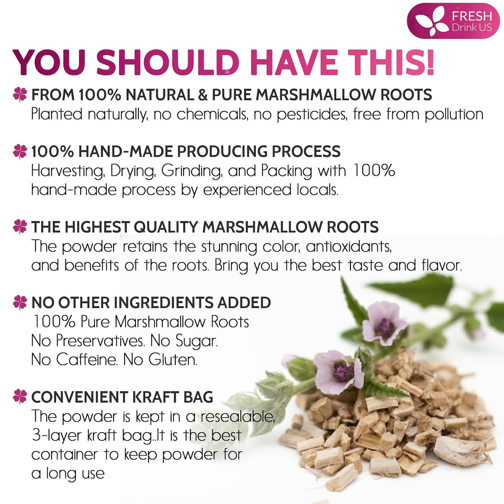finely ground marshmallow root for smoothies
