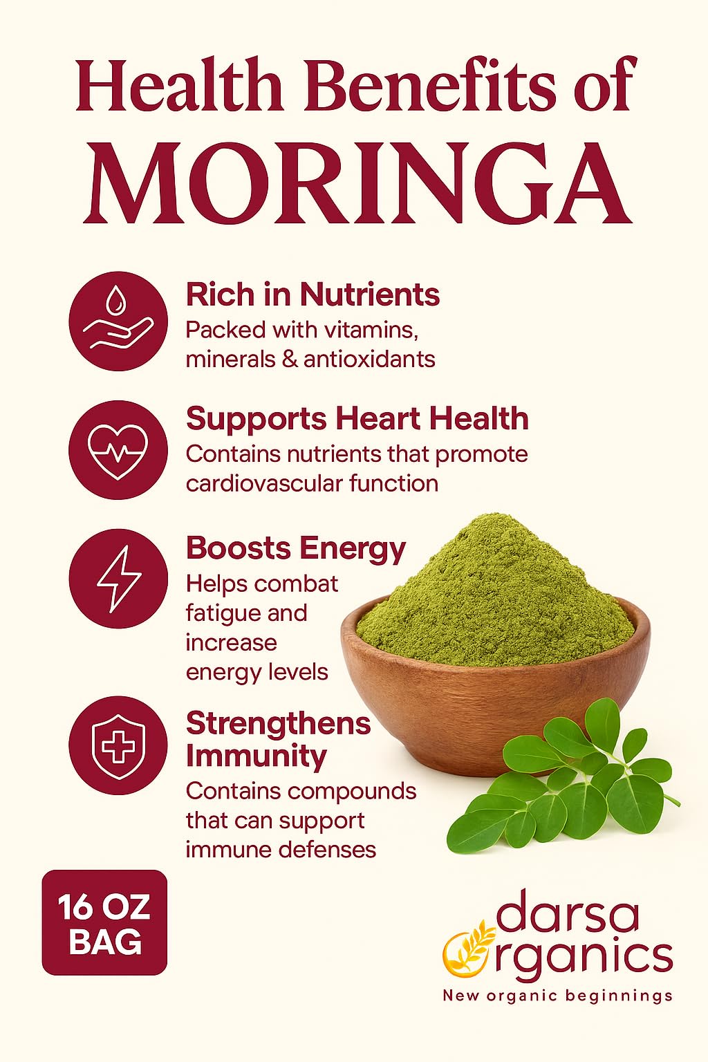 finely milled moringa for easy use