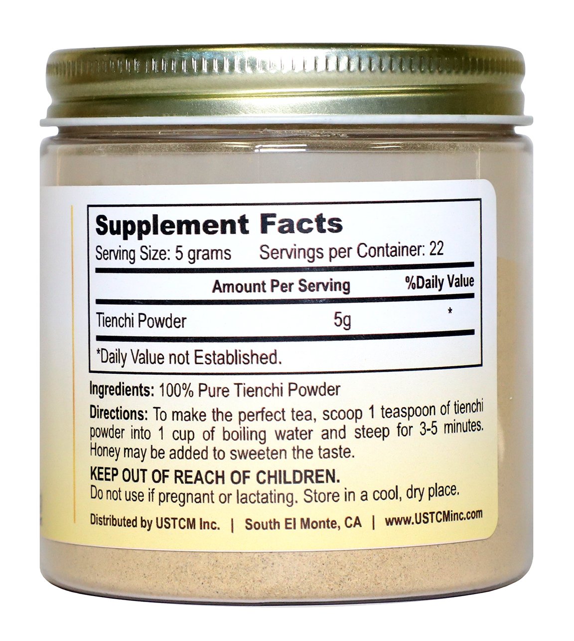 finely milled panax ginseng powder