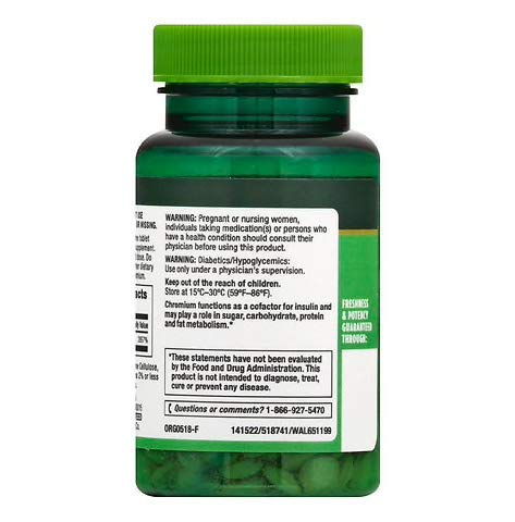 Finest Nutrition chromium for healthy lifestyle