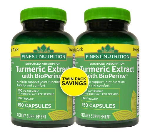 Finest Nutrition turmeric capsules for health
