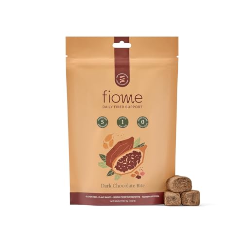 Fiome Fiber Bites dark chocolate snack