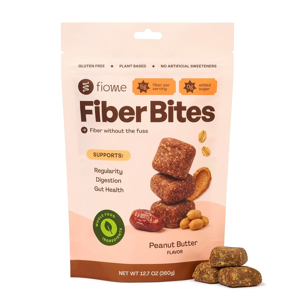 Fiome fiber bites peanut butter snack