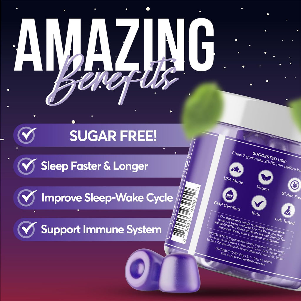FIOR melatonin gummies for better sleep