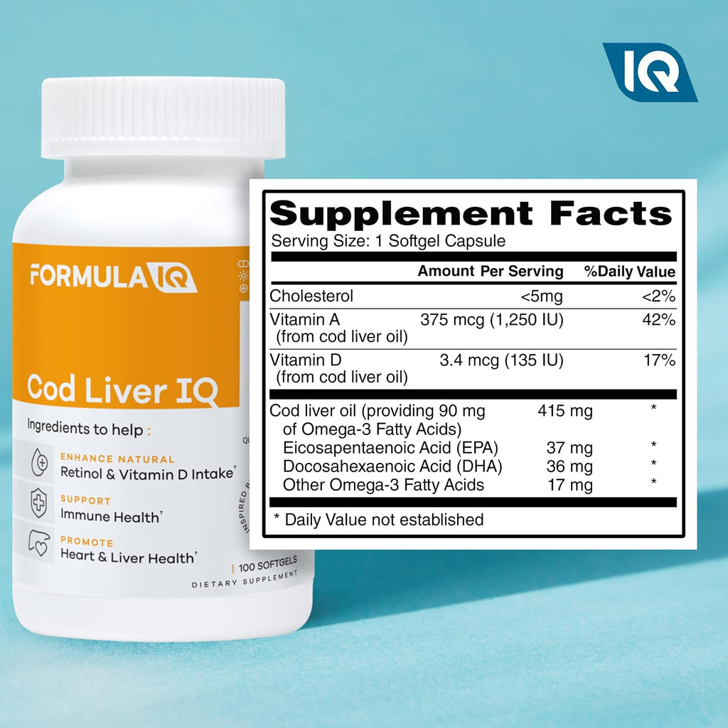FIQ cod liver oil for immune support