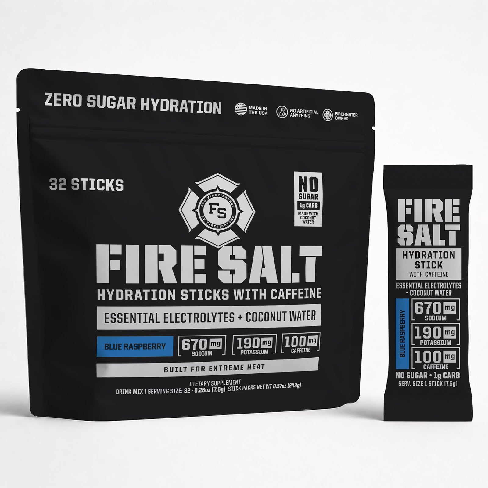 Fire Salt electrolyte drink mix packs