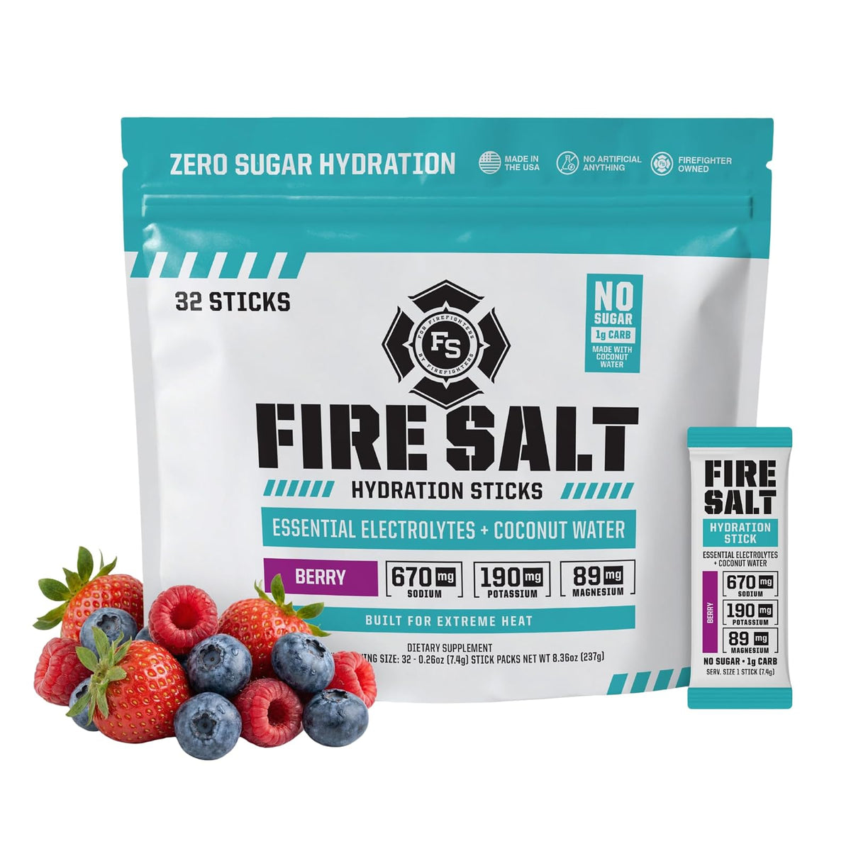 Fire Salt electrolyte hydration sticks