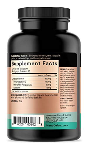 First Colostrum capsules for overall wellness