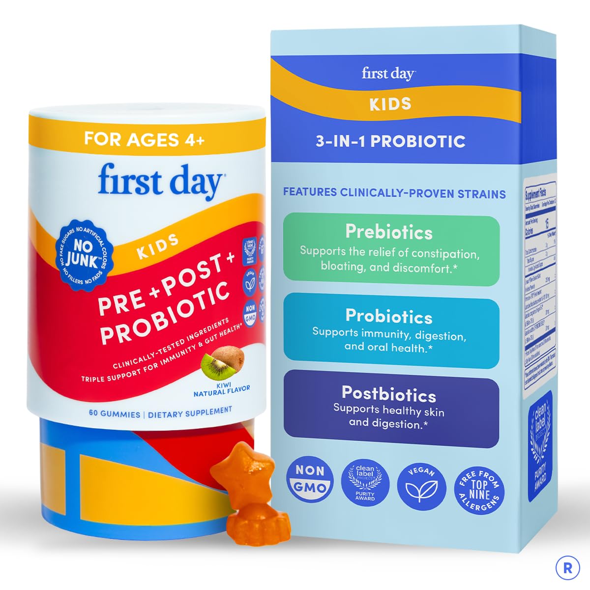 FIRST DAY kids probiotic gummies