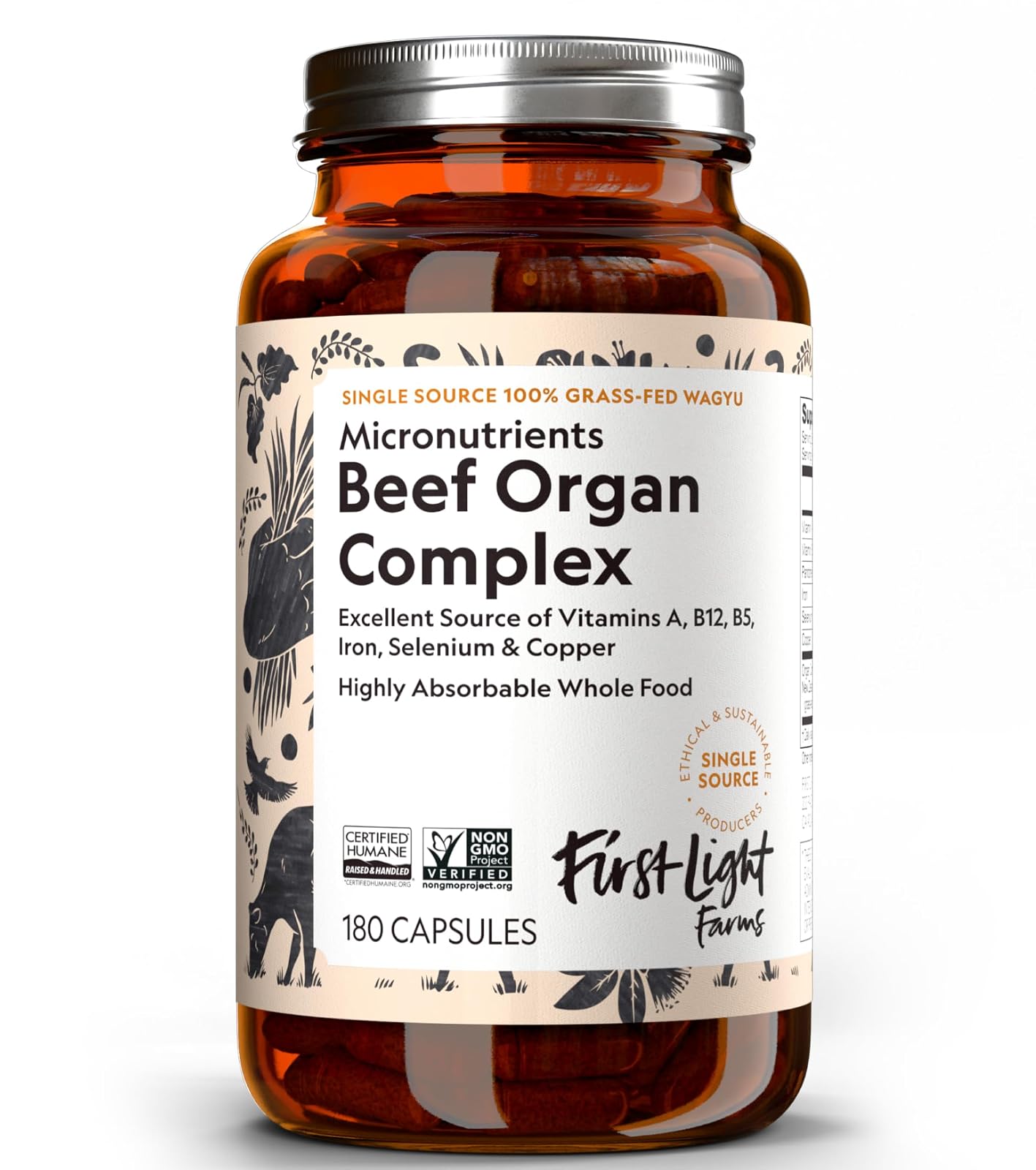 First Light Farms Wagyu beef organ supplement