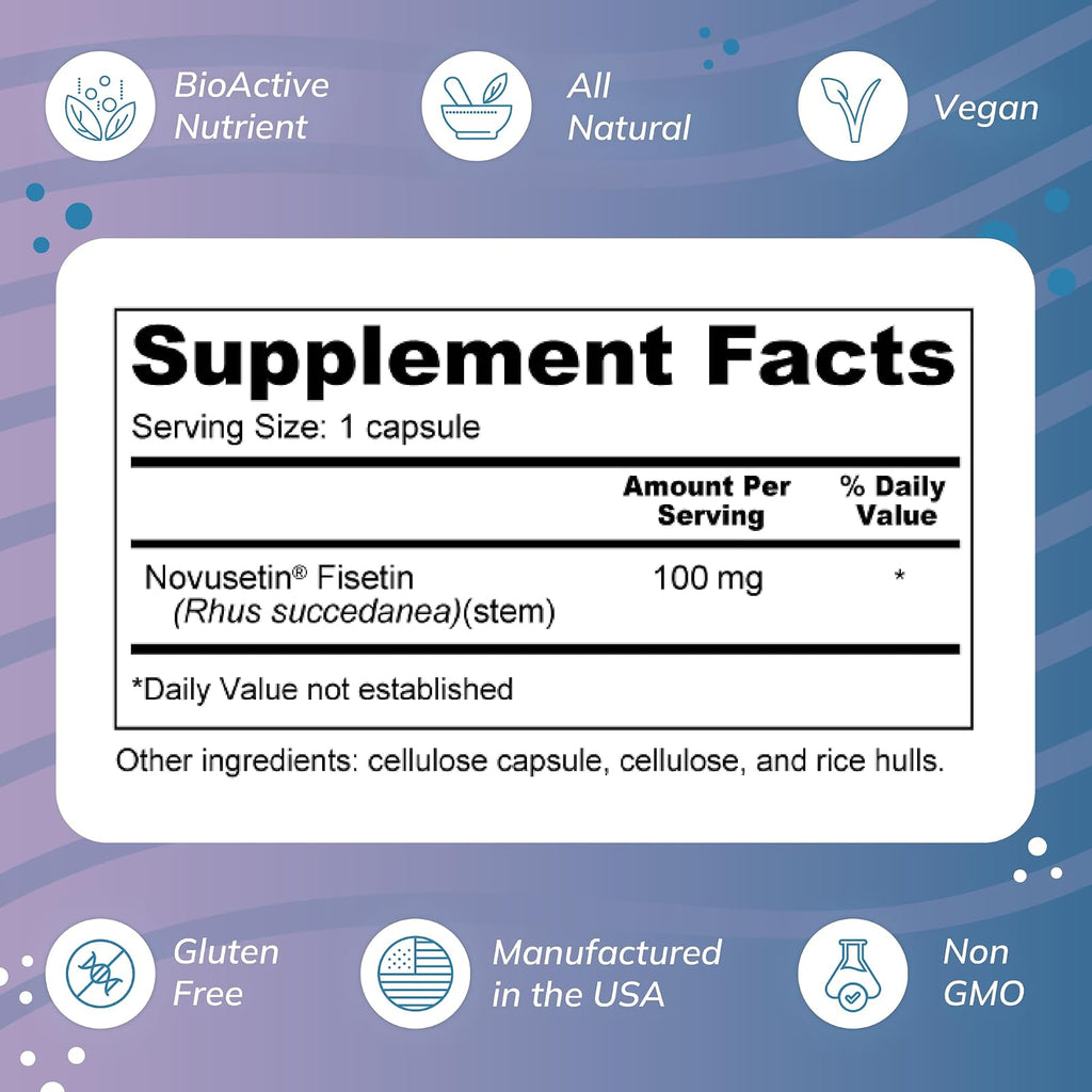 Fisetin 100 mg for cellular health