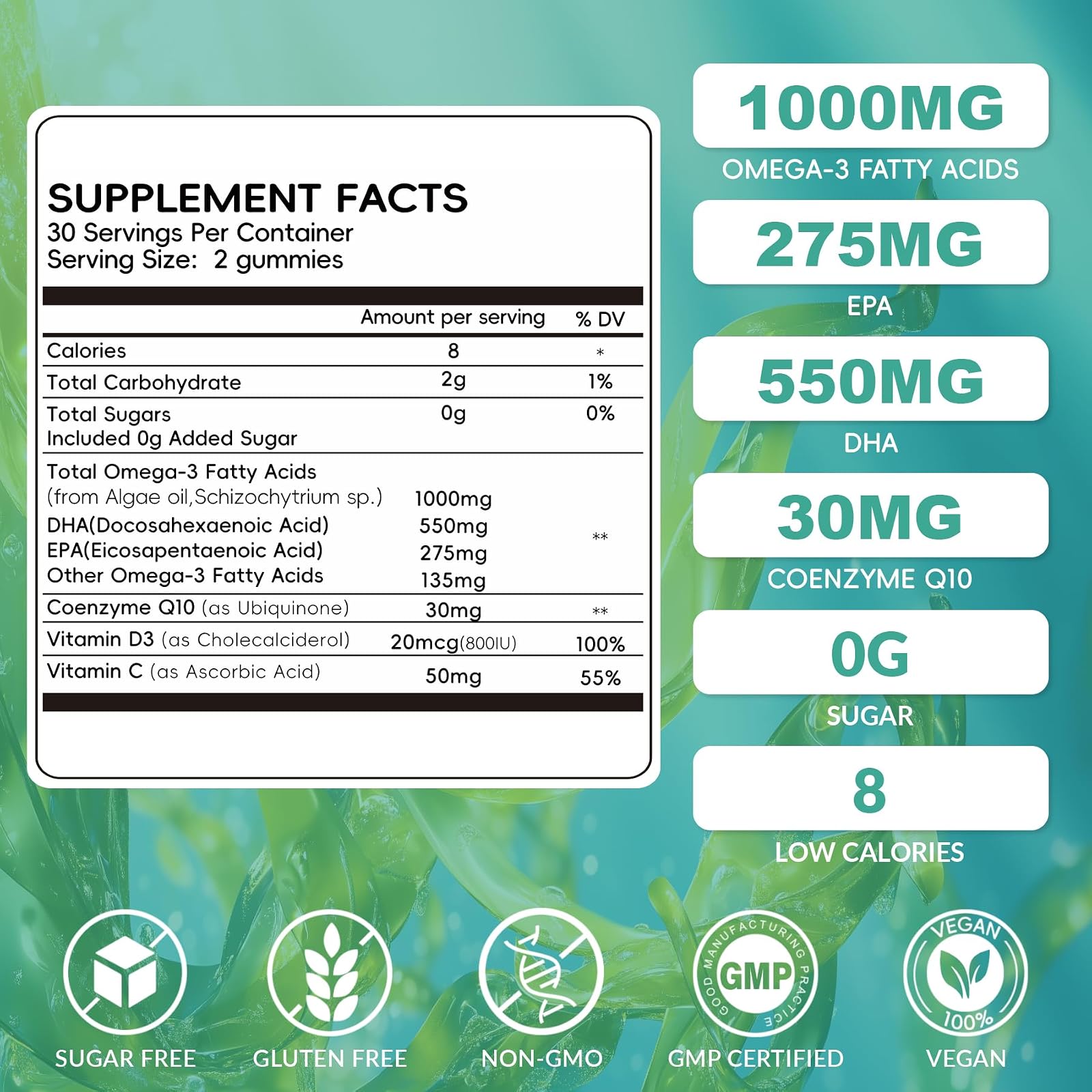 Fish oil alternative for vegans