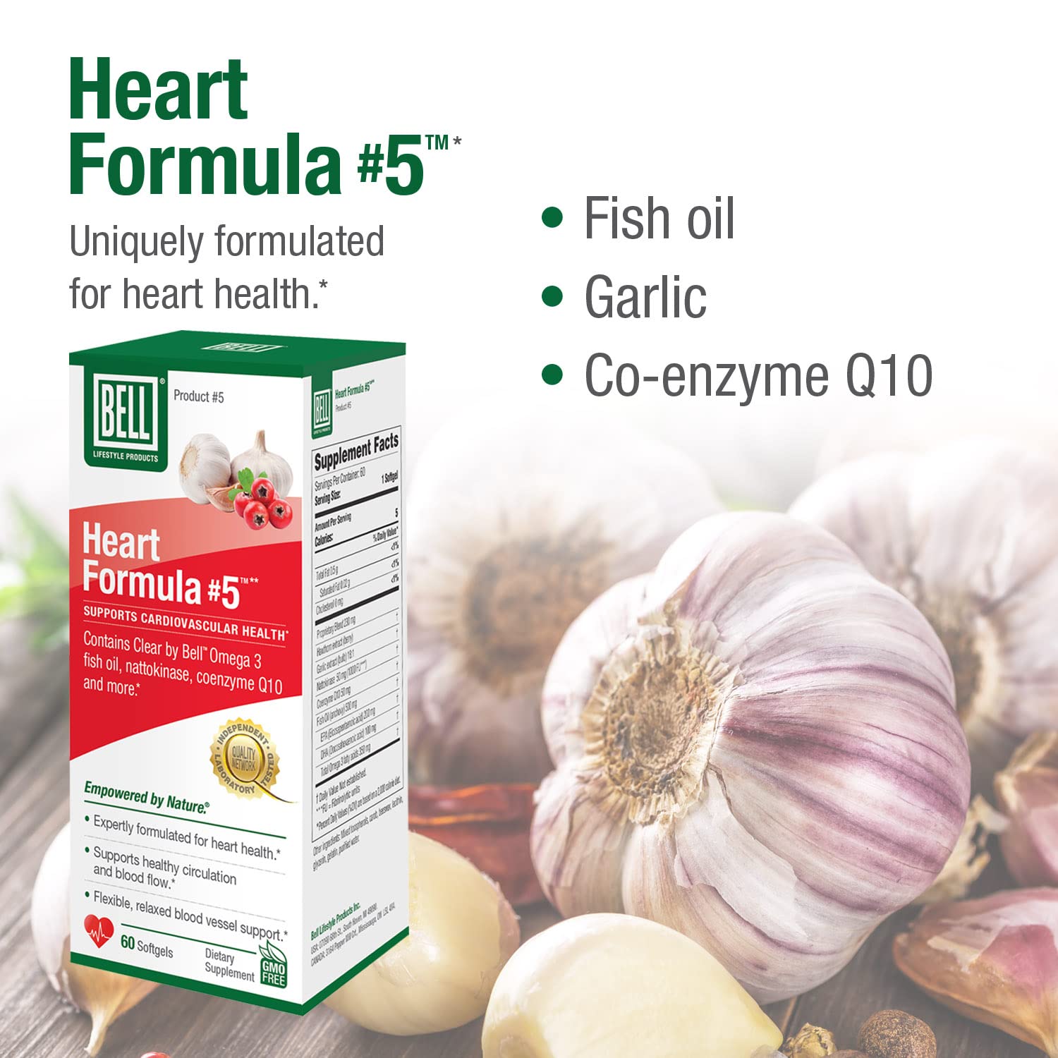 Fish oil and garlic blend benefits