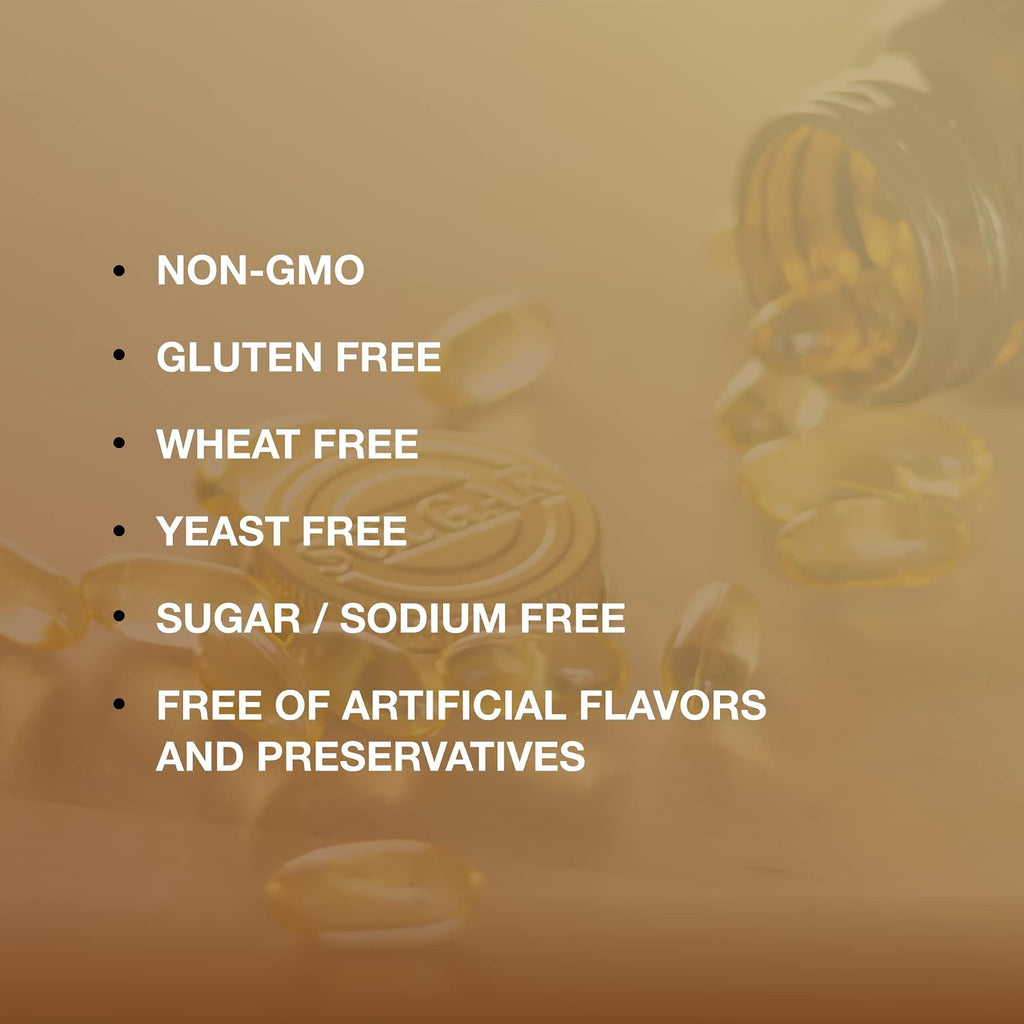 Fish oil softgels for daily nutrition