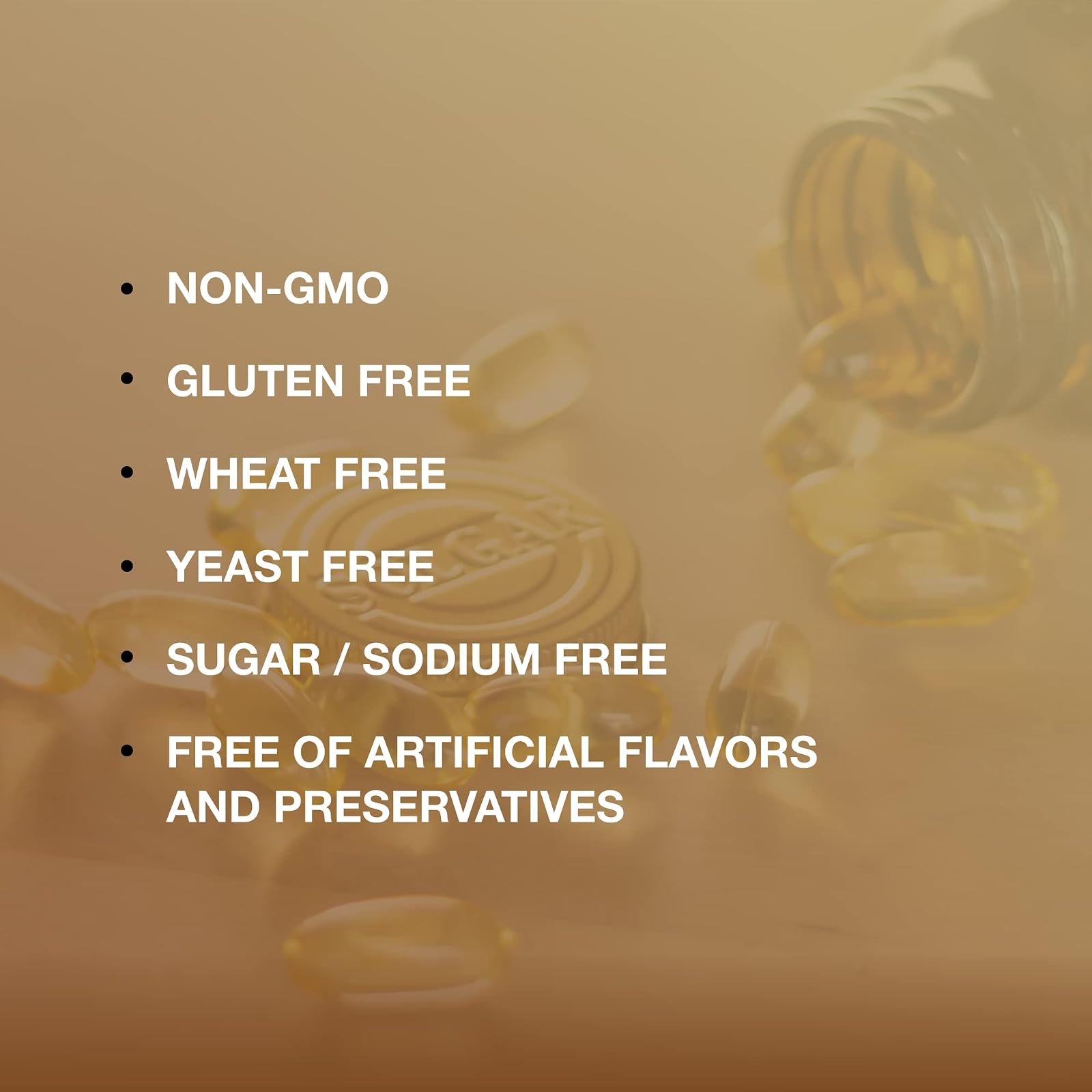 Fish oil softgels for daily nutrition