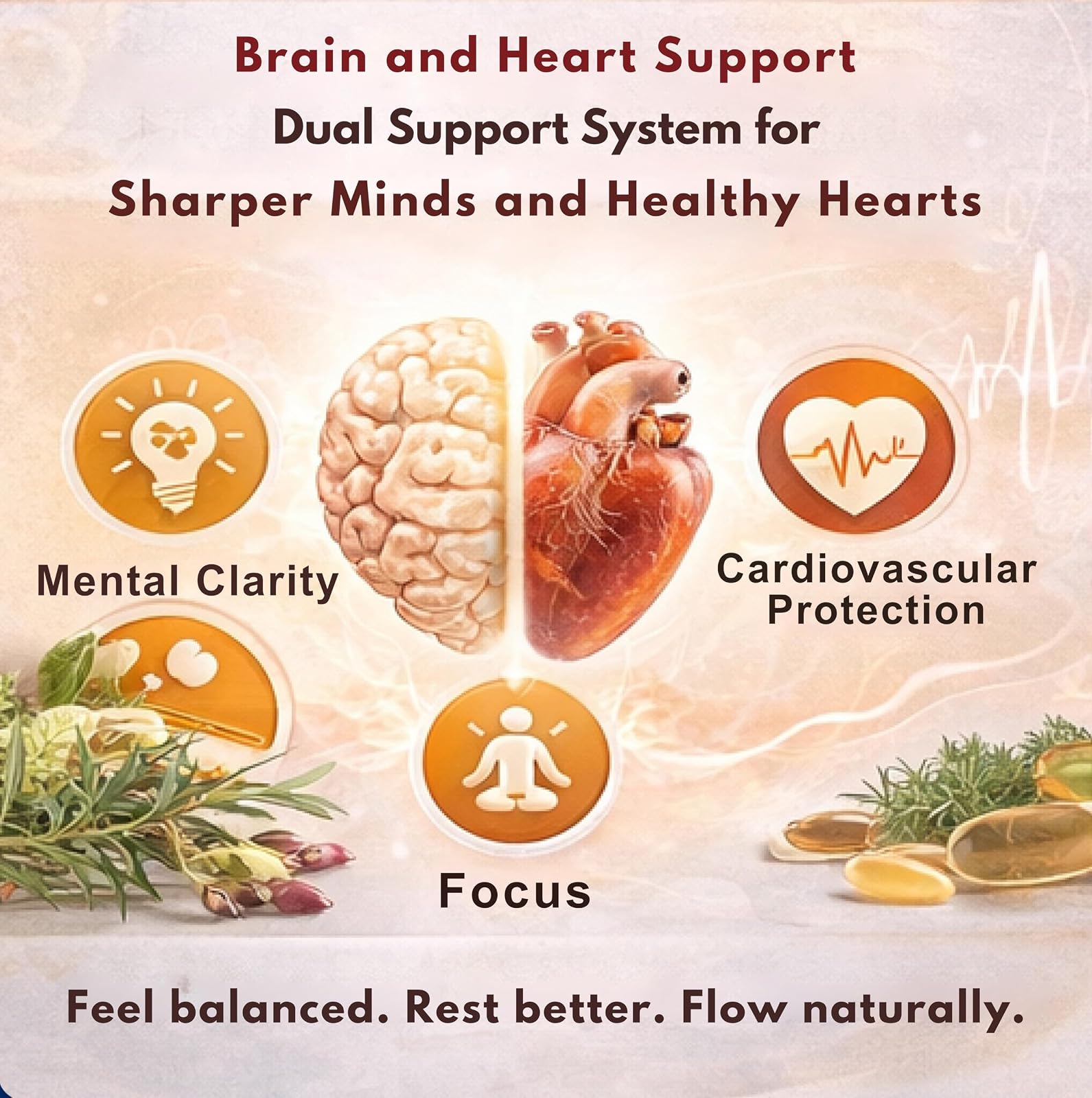 Fish oil softgels for daily nutrition