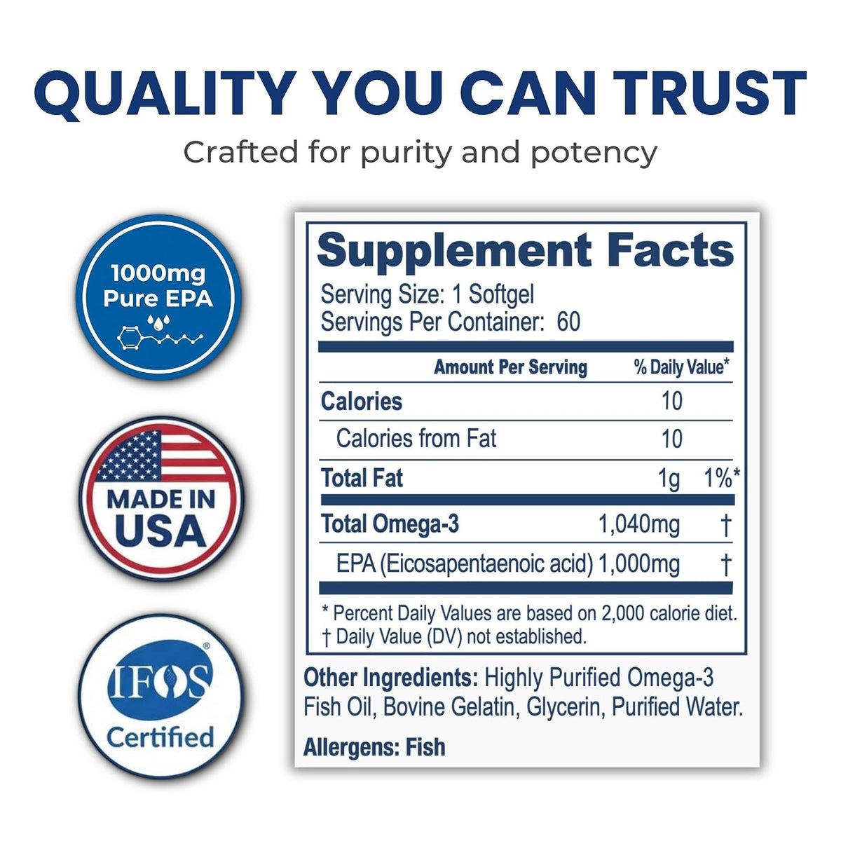 Fish oil softgels for immune support