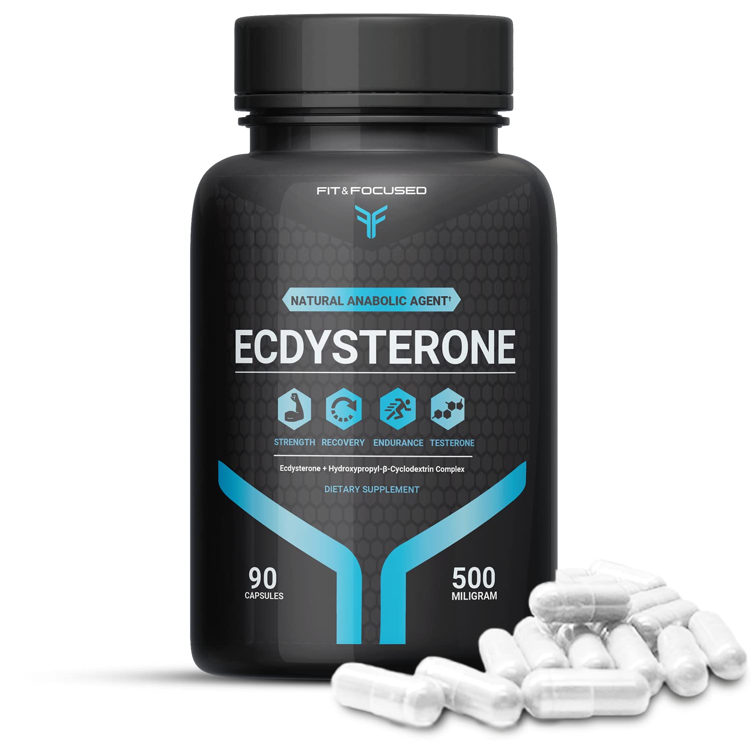 Fit & Focused Ecdysterone capsules for muscle growth