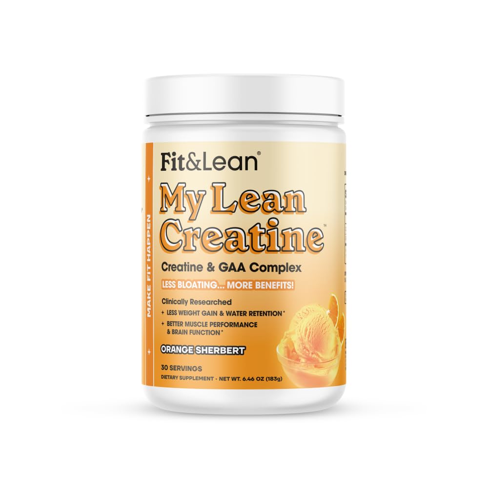 Fit & Lean creatine orange sherbet flavour