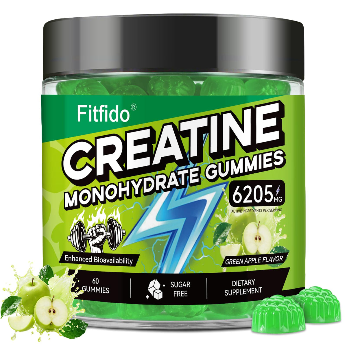 Fitfido creatine gummies for energy