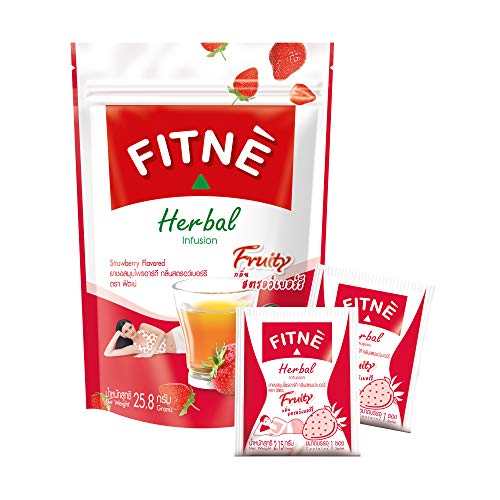 FITNÈ strawberry herbal detox tea bags