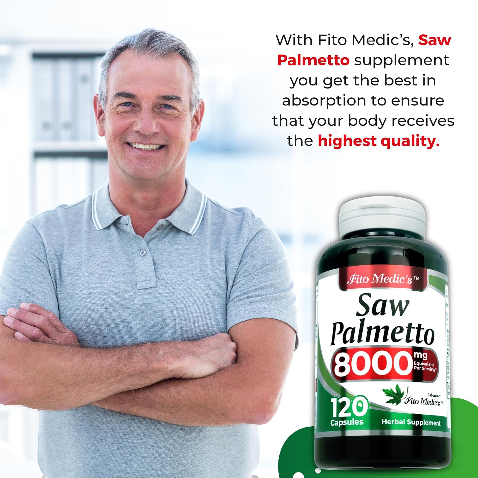 FITOMEDIC'S saw palmetto 500 mg benefits
