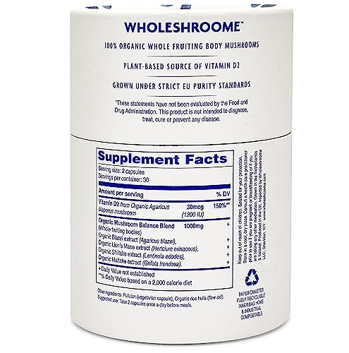 Five mushroom blend for overall wellness